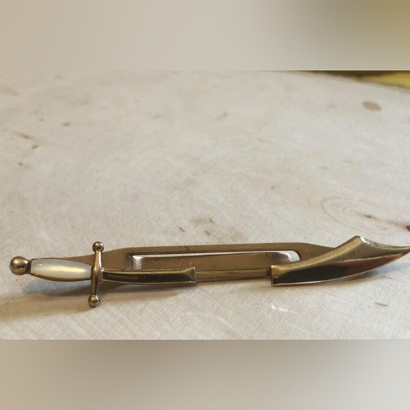 SWANK | Accessories | Vintage Sword Tie Clip Swank Scimitar Tie Clip ...